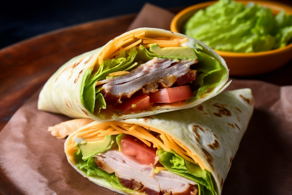 Unbeatable Turkey and Bacon Wrap - Turkey and Bacon Wrap