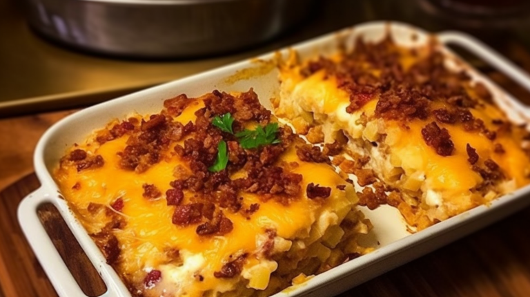 Cheesy Loaded Meatloaf Casserole - Mains - JeVibe Recipes