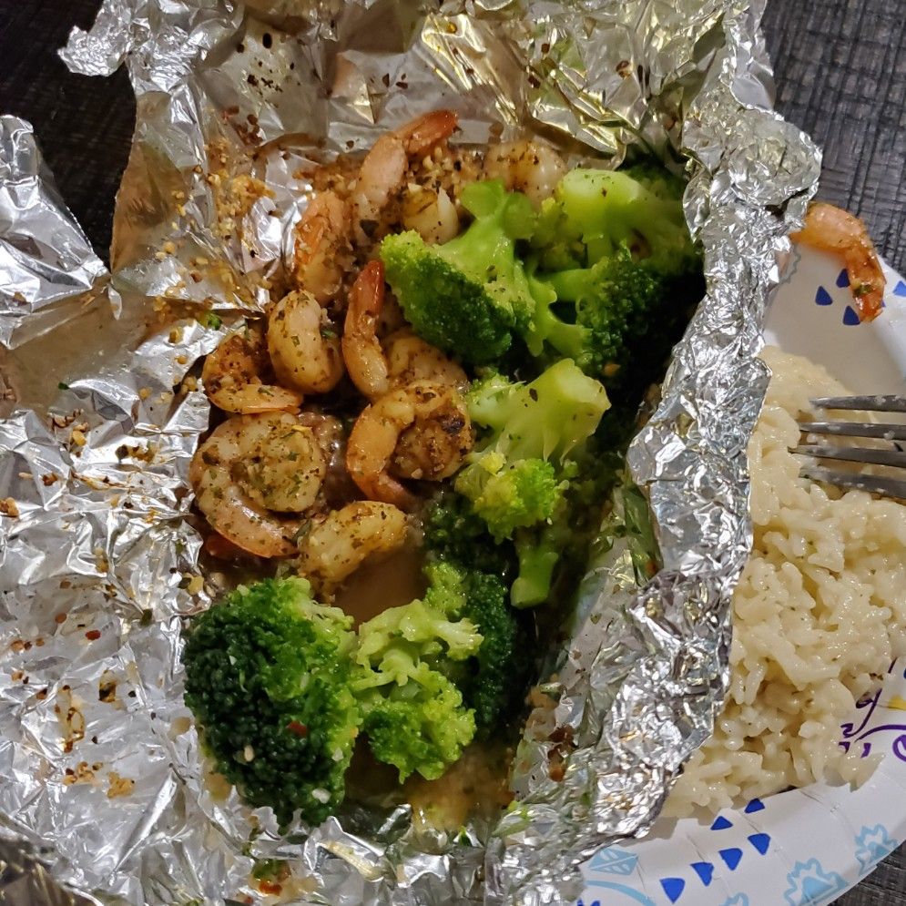 Baked Shrimp Foil Packs