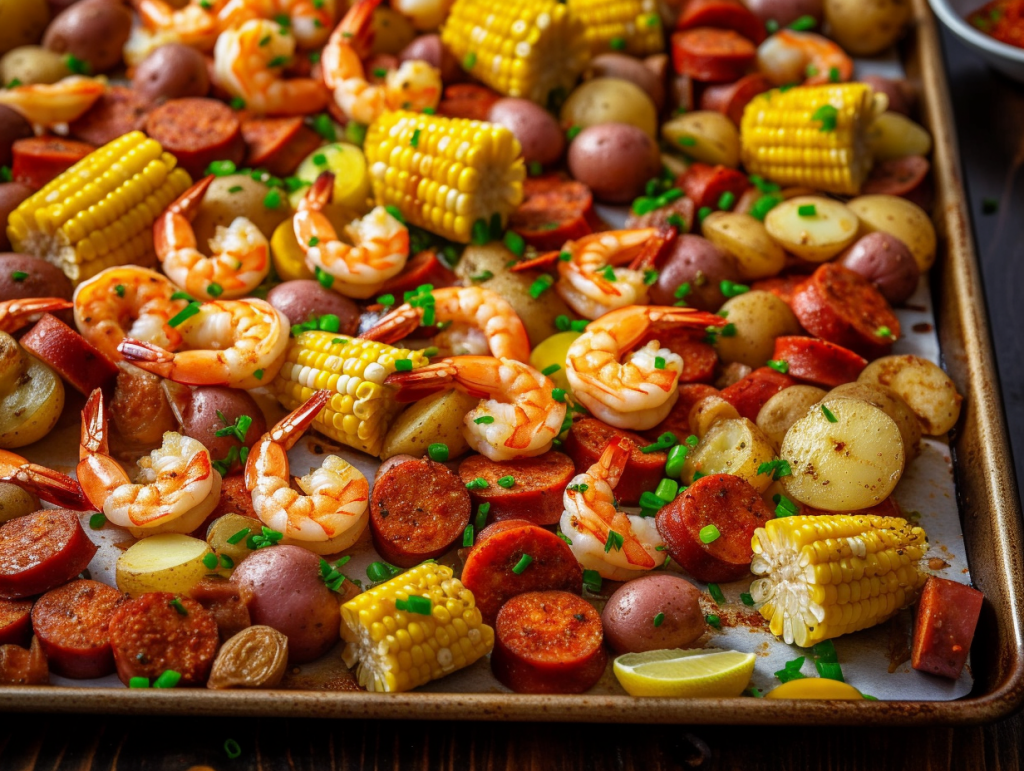 Shrimp and Sausage Feast - Mains - JeVibe Recipes