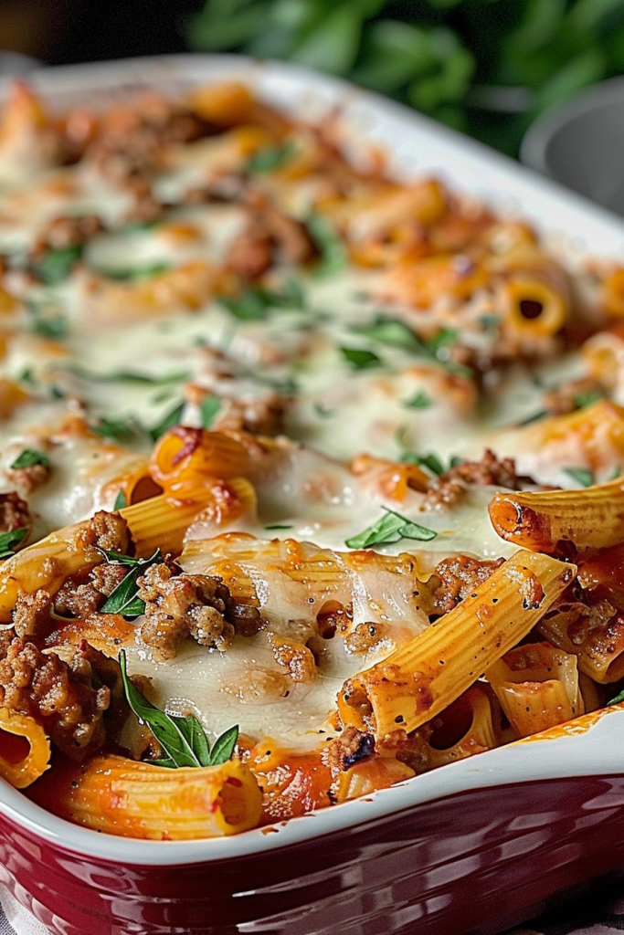 Cheesy Baked Mostaccioli - Pasta Perfection for Every Occasion - JeVibe ...