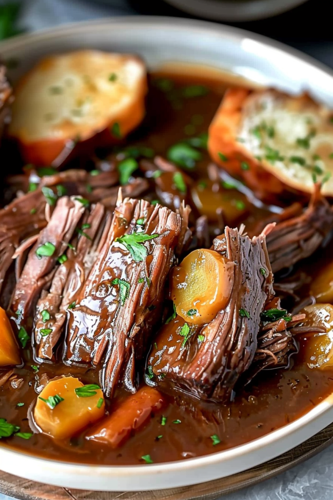 Slow Cooker Pot Roast with Gravy: The Ultimate Comfort Food - JeVibe Recipes